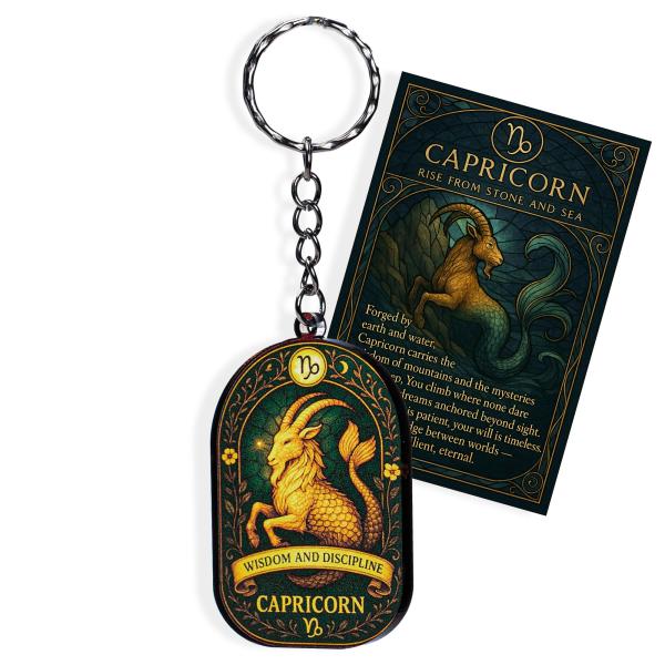 ・? Premium Zodiac Suncatcher Keychain - A Celestial Touch You Can Carry Crafted from high-quality transparent acrylic wi...