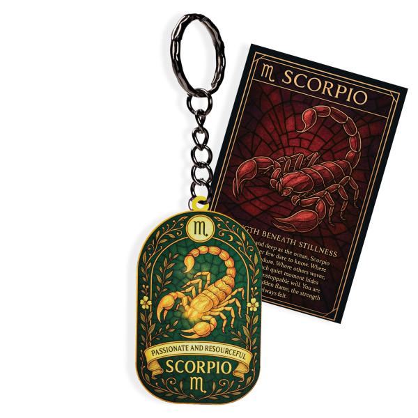 ・? Premium Zodiac Suncatcher Keychain - A Celestial Touch You Can Carry Crafted from high-quality transparent acrylic wi...