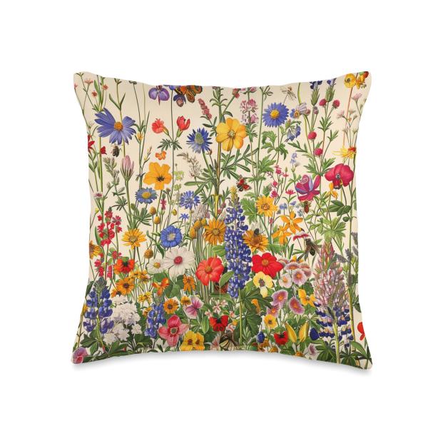 ・Elegant modern beige floral chic bouquet summer style with garden botanical Wildflower pattern art for nature and plant...