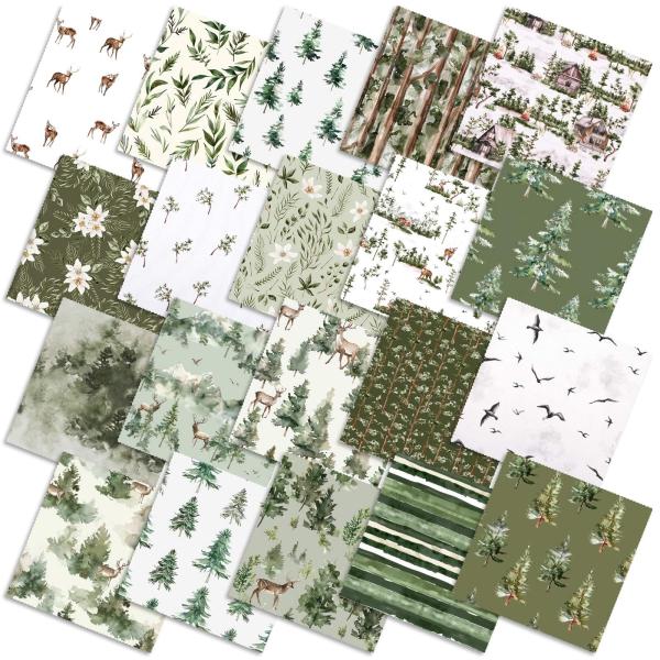 ・Watercolor Forest Theme: impart life to your creations with our watercolor forest fabric, each square is full of waterc...