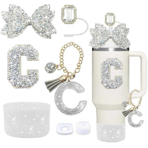 ・Personalized- We offer initial handle charm, diamond straw stoppers, and diamond initial stickers for your Stanley cup,...