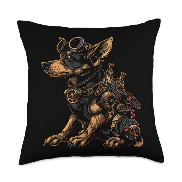 ・A steampunk inspired canine, merging the charm of man's friend with the rugged ingenuity of industrial innovation. The ...