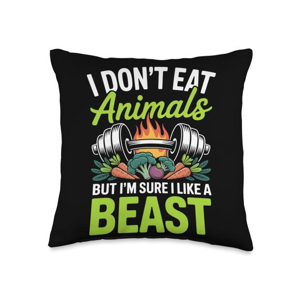 ・Vegetarian Vegan Bodybuilder, perfect design for Vegan Humor ＆ Lifestyle Content Creators, Gym Meme Fans ＆ Graphic Tee ...