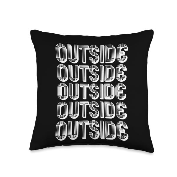 ・This says "Outside" and makes a perfect gift for Outside Lovers.・The designs repeats the word Outside, boldly displayin...