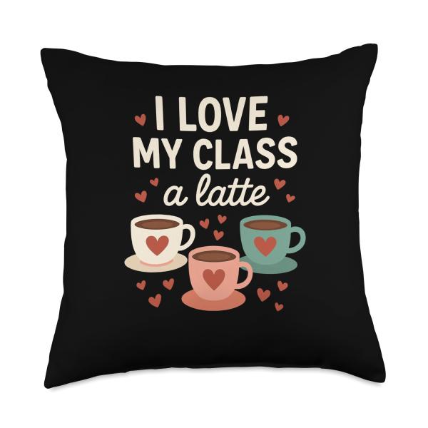 ・Celebrate your passion for teaching and coffee with this cheerful design featuring three pastel coffee cups with heart ...