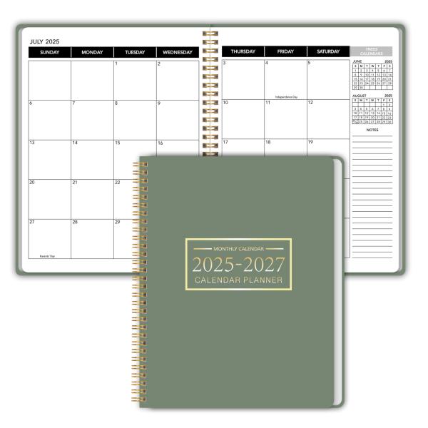 ・Effortless Time Management: Simplify your life with this calendar notebook 24 monthly planner featuring a clean design....
