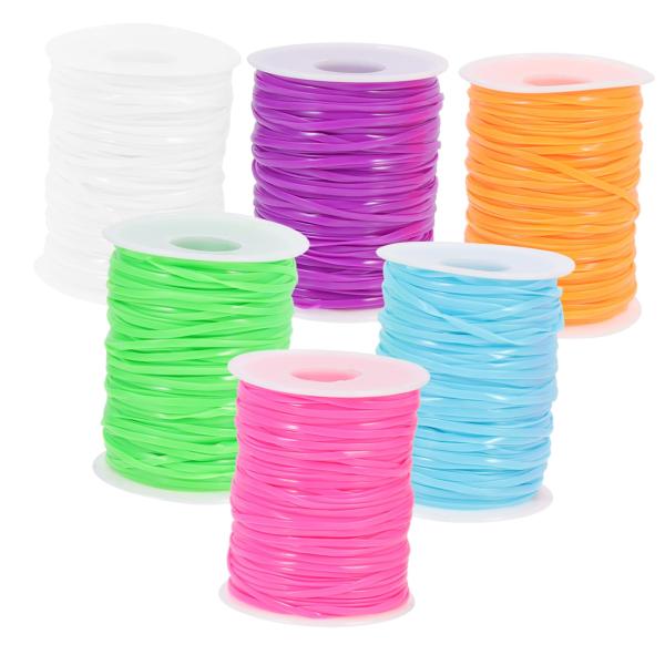 ・DIY craft--lanyard string braid kits can be made into bracelets, keychains, necklaces, tethers, zippers, ornaments and ...