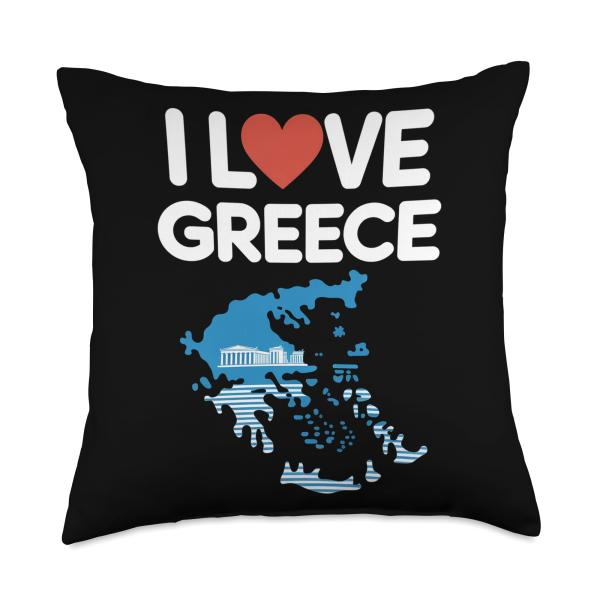 ・Show your passion for Greece with this captivating design featuring a heart symbol and a beautifully detailed map of Gr...