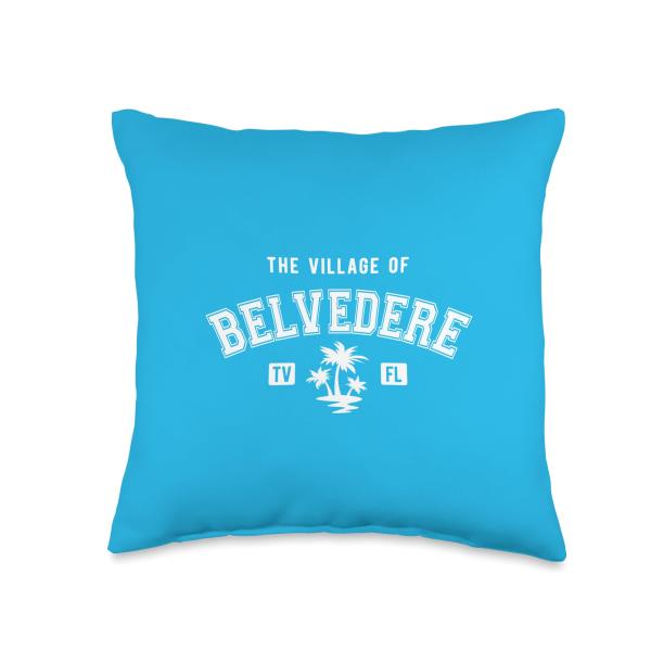 ・The Village of Belvedere classic text with palm trees design. Perfect for residents, visitors, grand parent, grand kids...