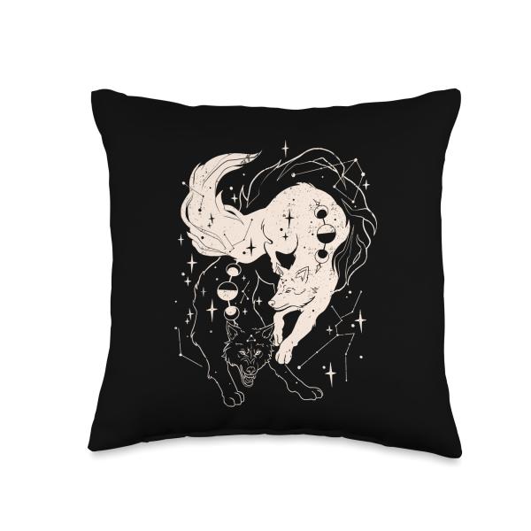 ・This celestial wolf shirt features two ethereal wolves light and shadow entwined in a dance among stars, constellations...