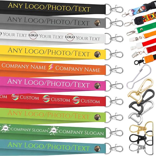 ・Customizable Lanyards - Our lanyards are customizable on both sides with your favorite color and clips. You can upload ...