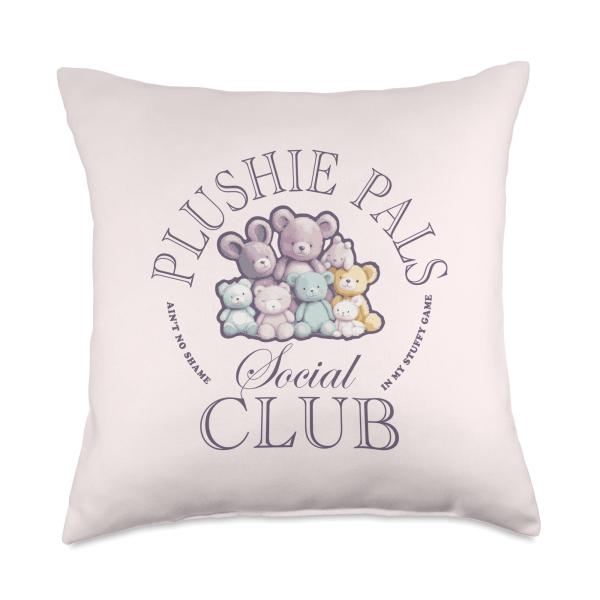 ・Have one or more well-loved special stuffed animal companions? This cute pastel plushies design supports your affection...