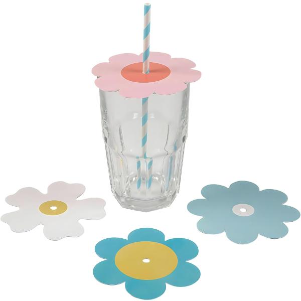 ・FUN PARTY DECOR: Add a touch of spring to beverages with colorful flower-shaped drink toppers for parties, birthdays, o...