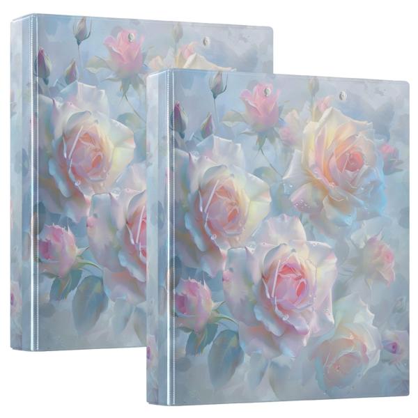 ・Portable Size: 12.4 x 10.6 x 2.3 inches makes it easy to carry, featuring 1 inch 3 rings for effortless page management...