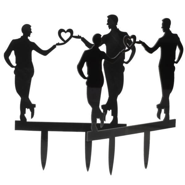 ・Engaged cake topper--very gorgeous and beautiful cake scene props, will of color to your valentine's day wedding cake,c...