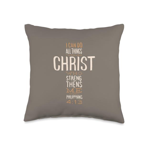 ・Bible verse Philippians 4,13 I can do all things through christ who streng thens me. Design for Christians, priests, pa...