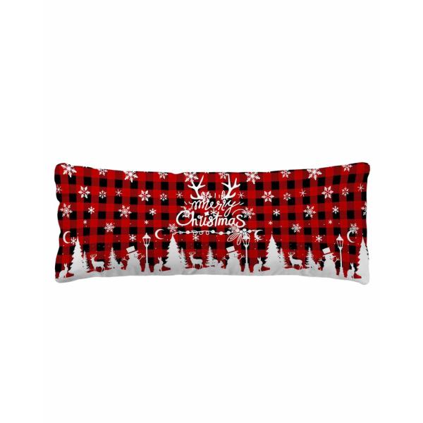 ・Quantity ＆ Material: 1 Removable Decorative Throw Pillow Cover 20" x 54" (Note: Pillowcase Only, Insert Not Included). ...