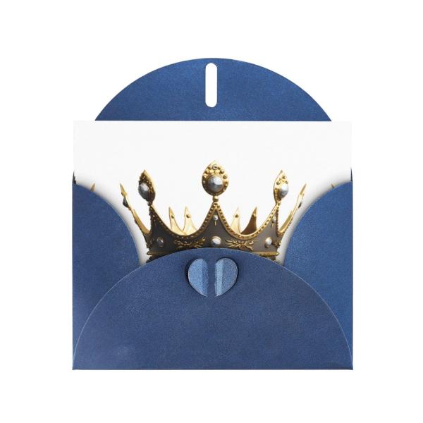 ・Elevate your holiday greetings with the Blue YYHWHJDE The King's Crown Pattern Greeting card, a perfect Christmas card ...