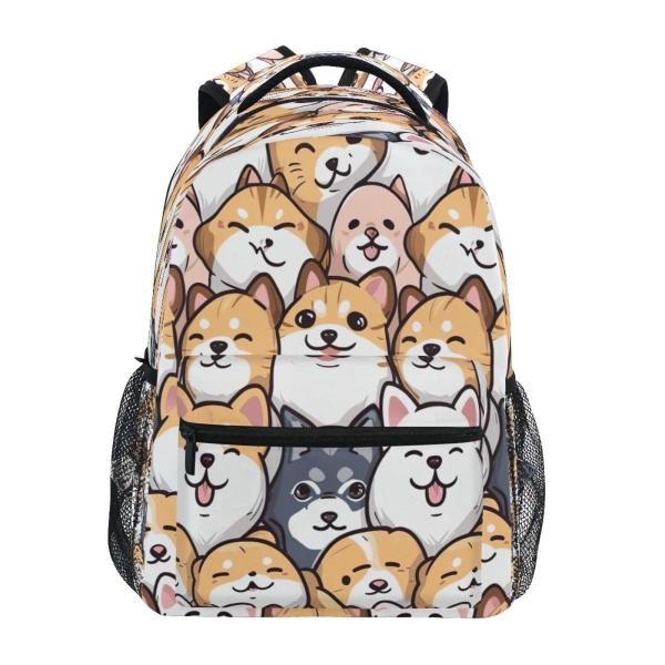 ・Premium Material Backpack ：Crafted from durable twill fabric + reinforced mesh panels, this unisex backpack features sc...