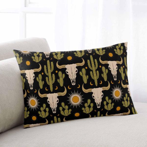 ・Quantity ＆ Material: 1 Removable Decorative Throw Pillow Cover 12" x 20" (Note: Pillowcase Only, Insert Not Included). ...