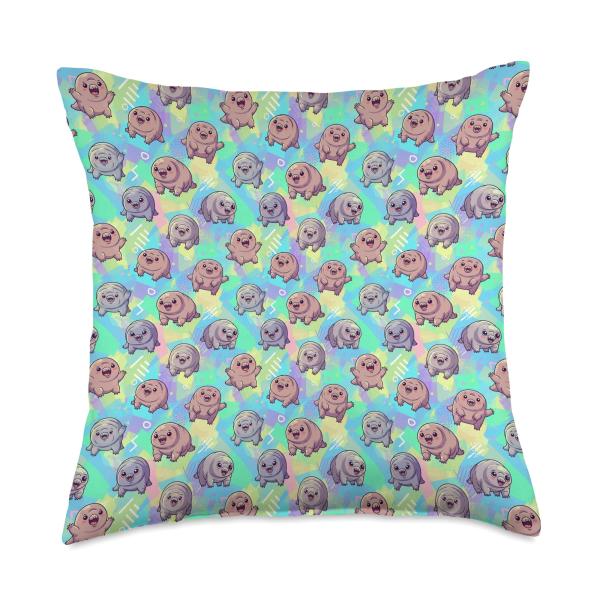・This cute, kawaii microbe pattern showcases the amazing tardigrade in an irresistibly charming style. Known for their i...
