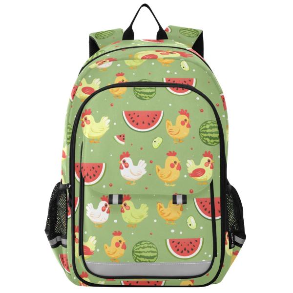 ・Material: This school bag is made of nylon material, lightweight to wear・Size: 12.9"L x 5.1"W x 17.7"H; 15L capacity; S...