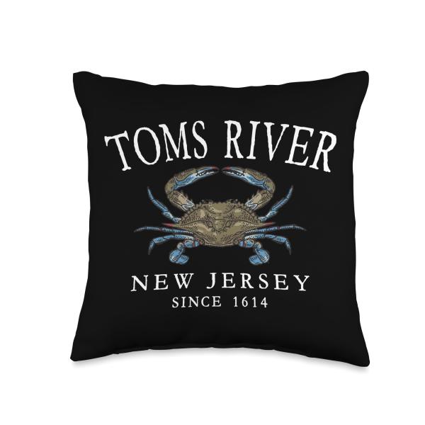 ・Toms River New Jersey Since 1614 blue claw crab white letters vintage sea life gift for Mom or Dad, or Toms River crab ...