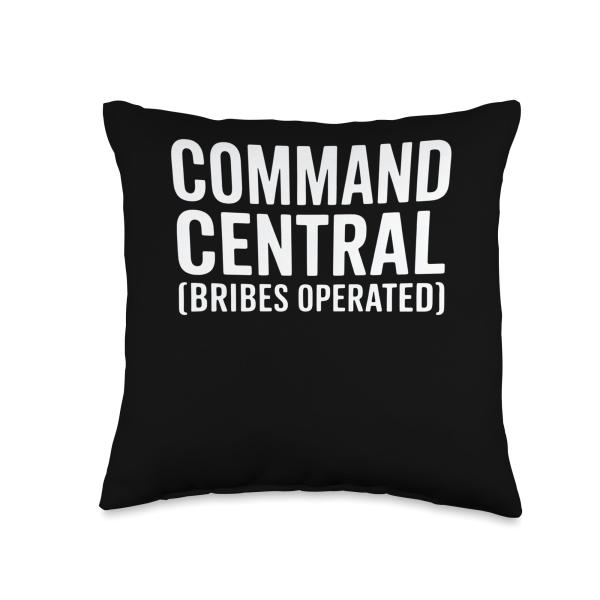 ・Perfect for those who appreciate sarcastic humor and witty commentary on authority and power structures. Text: 'COMMAND...