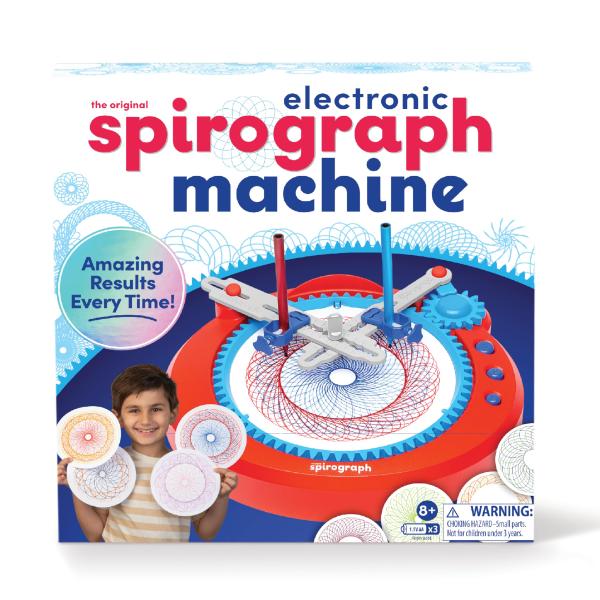・Electronic Spirograph Machine: Make spiral art at the push of a button・Flawless Art: Program the hands and place marker...