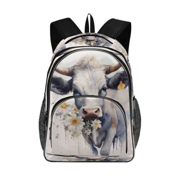 ・SPACIOUS BACKPACK WITH SMART ORGANIZATION - This large-capacity backpack (17.7"x12.6"x6.7", 1.7lbs) fits 13-15.6" lapto...