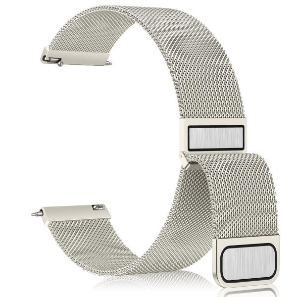 ・【幅広い互換性】Vanjuaの20mmステンレススチール製腕時計バンドは、複数の色からお選びいただけます。 20mmのストラップは、20mm幅の時計ラグを備えたスマートウォッチにフィットします。 ご注文の前に時計のラグ幅をご確認ください。...