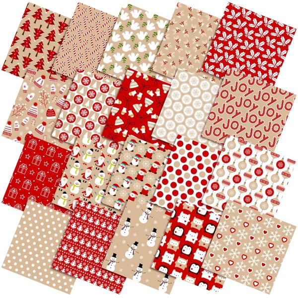 ・Colorful Christmas Theme: impart life to your creations with our Christmas fabric, each square is full of bright colors...