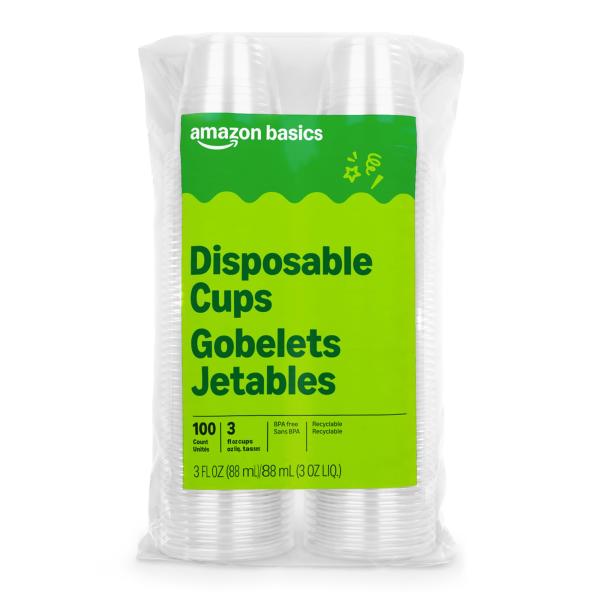 ・Dependable everyday clear plastic cups.・Includes 100 versatile 3oz cups for a variety of occasions.・Made BPA Free.・Sing...