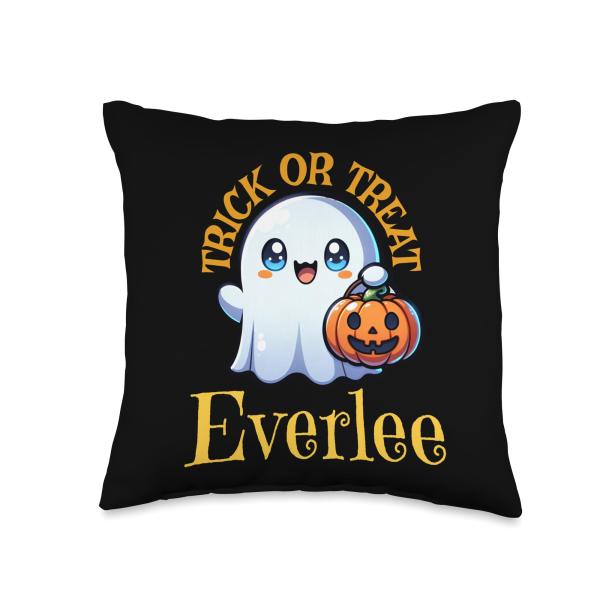 ・Personalized name cute ghost trick and treat Halloween graphic design for men, women, kids, boys, girls, teenager. Grab...