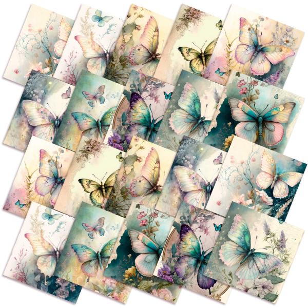 ・Colorful Butterfly Theme: impart life to your creations with our butterfly fabric, each square is full of dreamlike col...