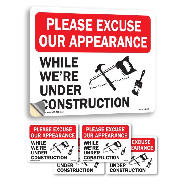 ・SIZE ＆ SPECS: 5 Pack Of 7" x 5" Vinyl Label Decals - Commercial grade vinyl with adhesive backing specifically designed...