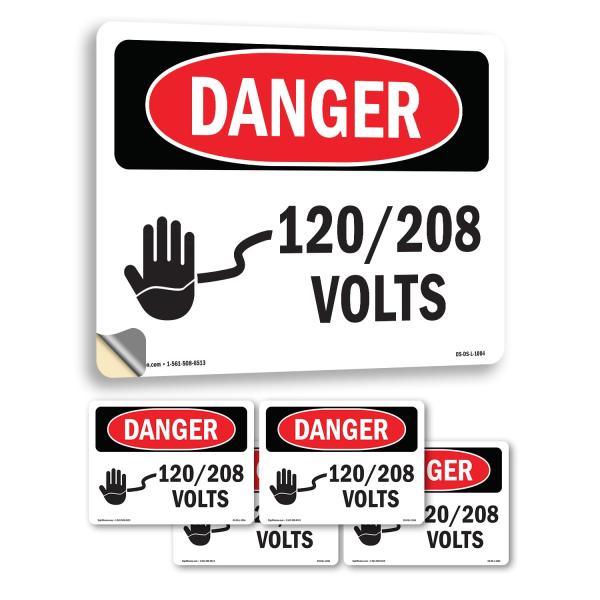 ・SIZE ＆ SPECS: 5 Pack Of 14" x 10" Vinyl Label Decals - Commercial grade vinyl with adhesive backing specifically design...