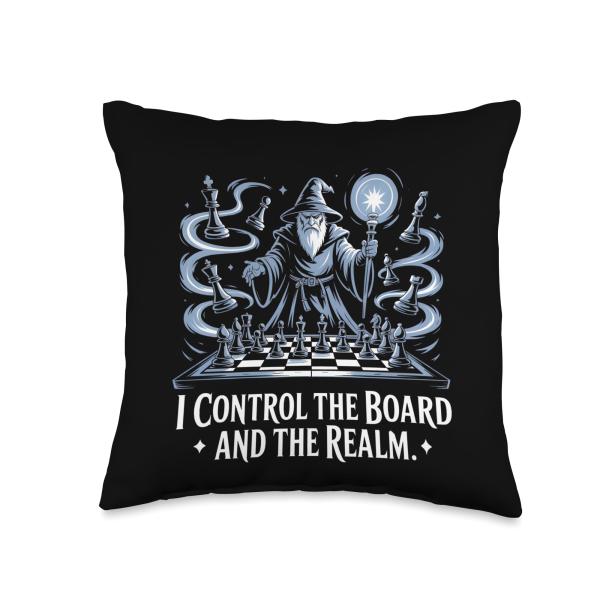 ・Step into a world of strategy and sorcery with this bold chess wizard design. Command the board like a mage with brains...