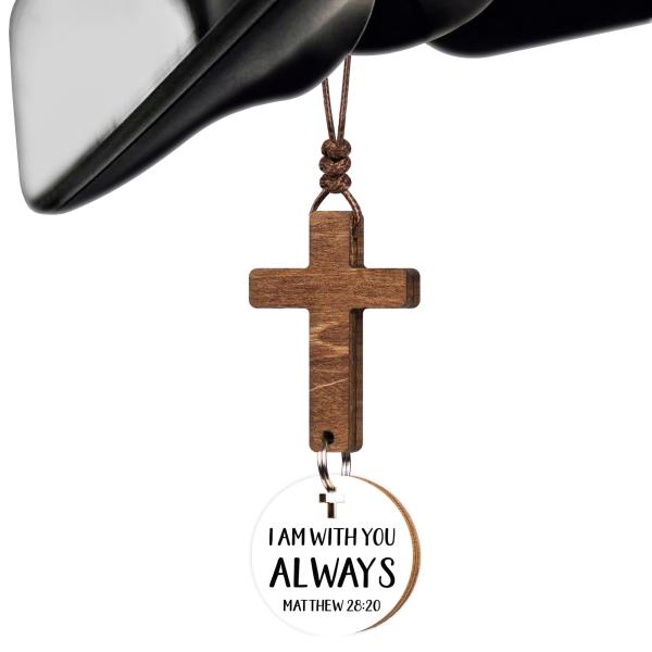 ・? Unique Daily Inspiration: Tap the cross to scan a new Bible verse every day - a spiritual rearview mirror accessories...