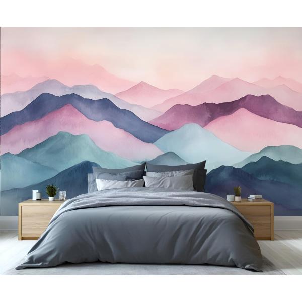 ・MATERIAL: The mural is made of high-density silk cloth, the material is thick and durable, soft to the touch, bright in...