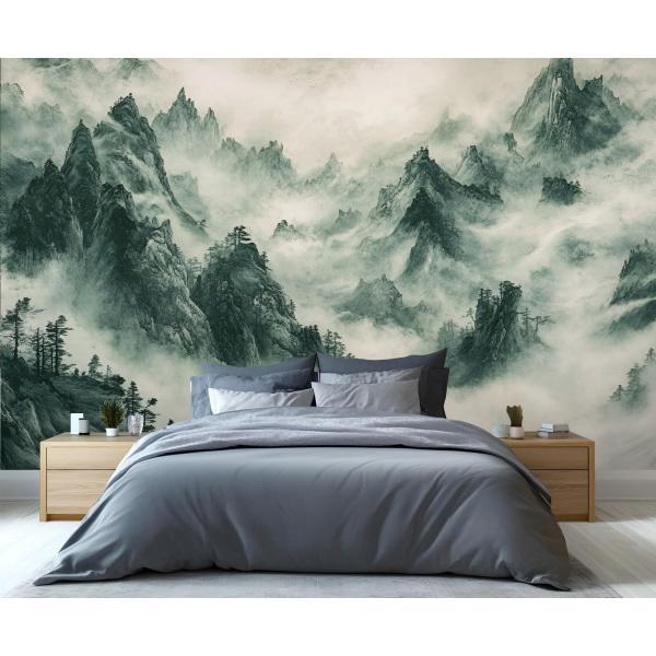 ・MATERIAL: The mural is made of high-density silk cloth, the material is thick and durable, soft to the touch, bright in...