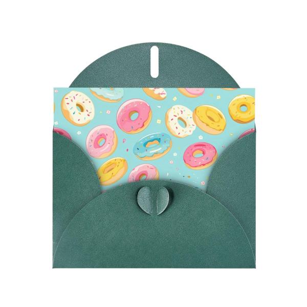 ・Elevate your holiday greetings with the Dark Green YYHWHJDE donut Picture Greeting card, a stunning Christmas card that...