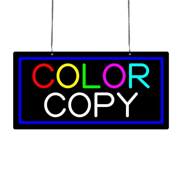 ・【Attention-Grabbing】This LED Color Copy Neon Sign is bright and eye-catching, suitable for Print Shop, Copy Center, Pri...