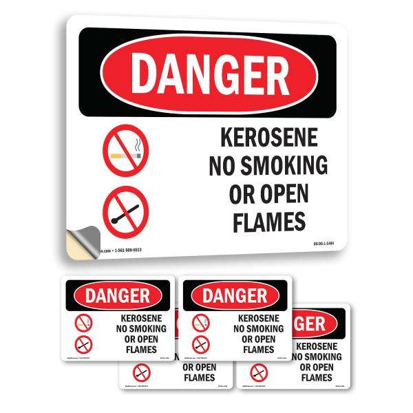 ・SIZE ＆ SPECS: 5 Pack Of 14" x 10" Vinyl Label Decals - Commercial grade vinyl with adhesive backing specifically design...