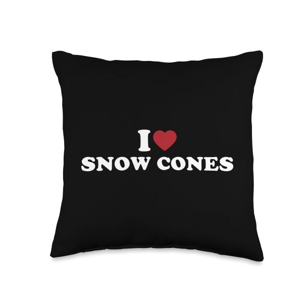 ・I Love Snow Cones design for shaved ice lovers, carnival food fans, fair treat eaters, dessert vendors, sweet tooth sna...