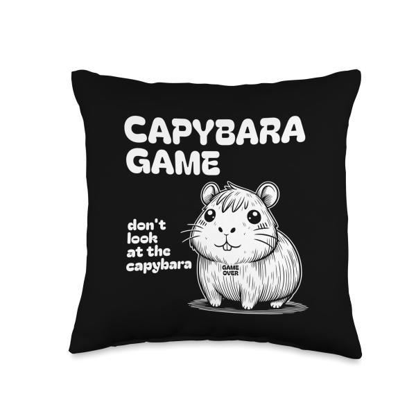 ・Don't Look At The Capybara, get this funny capybaras game over gifts for animal lovers, our cute graphic girl merch kaw...