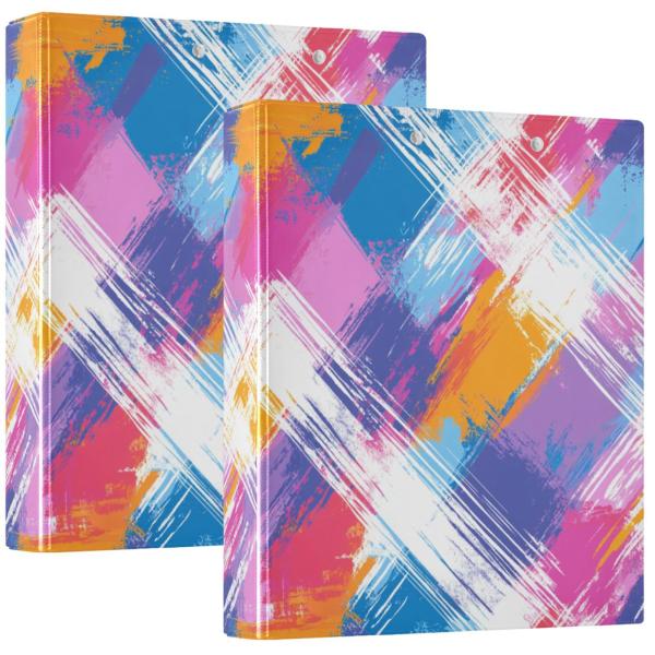 ・【Large Capacity Binder】1.5 inch 3 ring binder measures 12.4x10.63x2.36in/31.5x27x6cm.large capacity can hold up to 200 ...