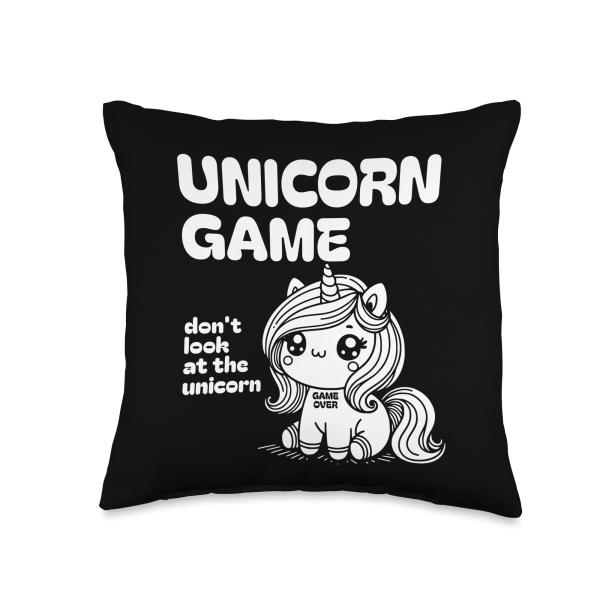 ・Don't Look At The Unicorn, get this funny unicorns game over gifts for animal lovers, our cute graphic girl merch kawai...