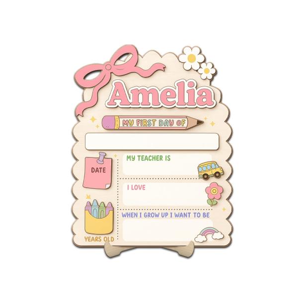 ・? Capture Every Milestone with a Personalized "My First Day Of" Wooden Sign! Celebrate your little one's big moments wi...