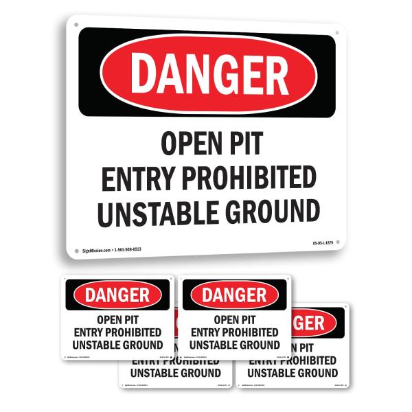 ・SIZE ＆ SPECS: 5 Pack Of 14" x 10" Rigid Plastic Signs - Commercial grade polystyrene with (4) pre-drilled ?" mounting h...